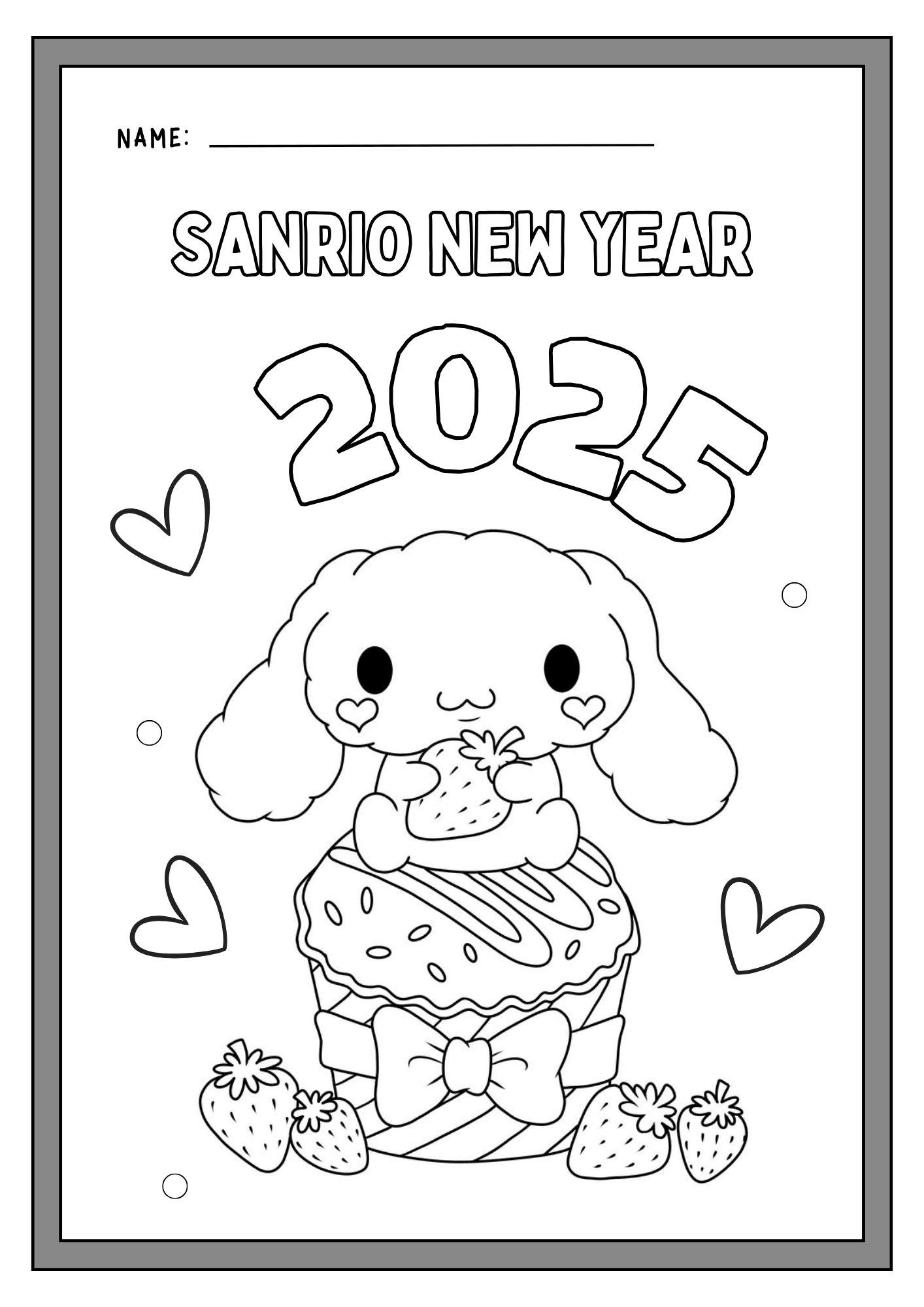 cute new year coloring pages