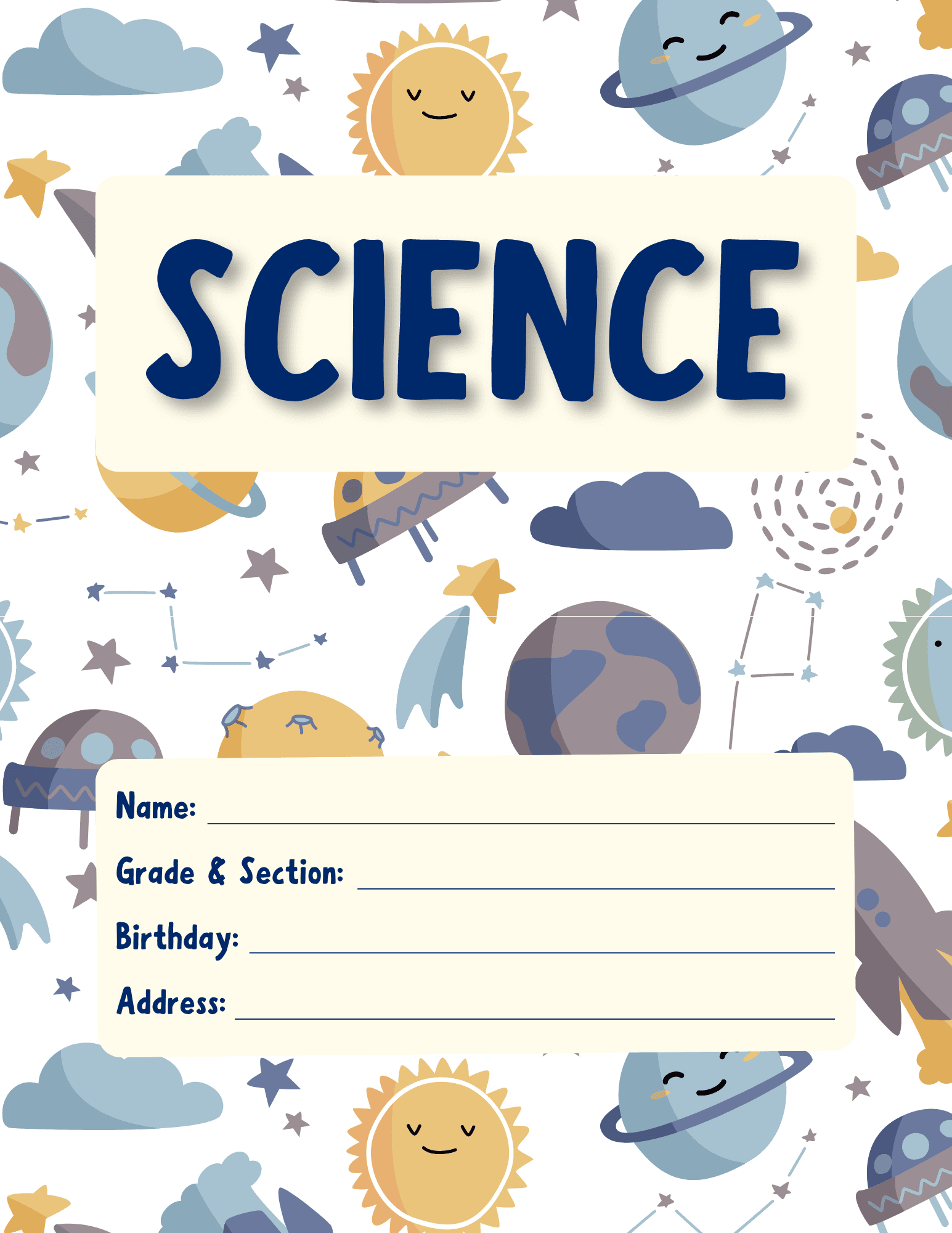 Planetary Science Notebook Cover Planetary Astrophysics Cambridge