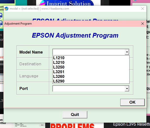Epson L395 Adjustment Program Epson Adjustment Program