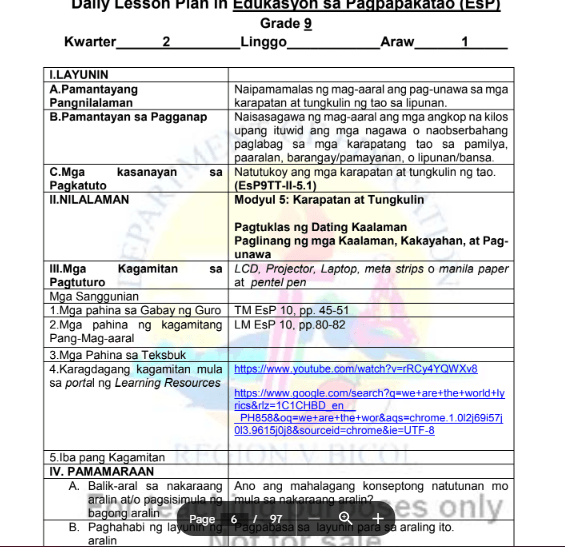 Deped Detailed Lesson Plan Exlearn - Infoupdate.org
