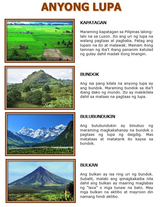 Anyong Tubig At Lupa