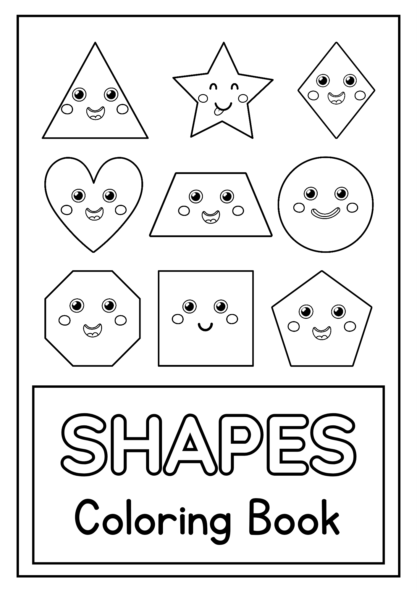 shapes coloring book printable