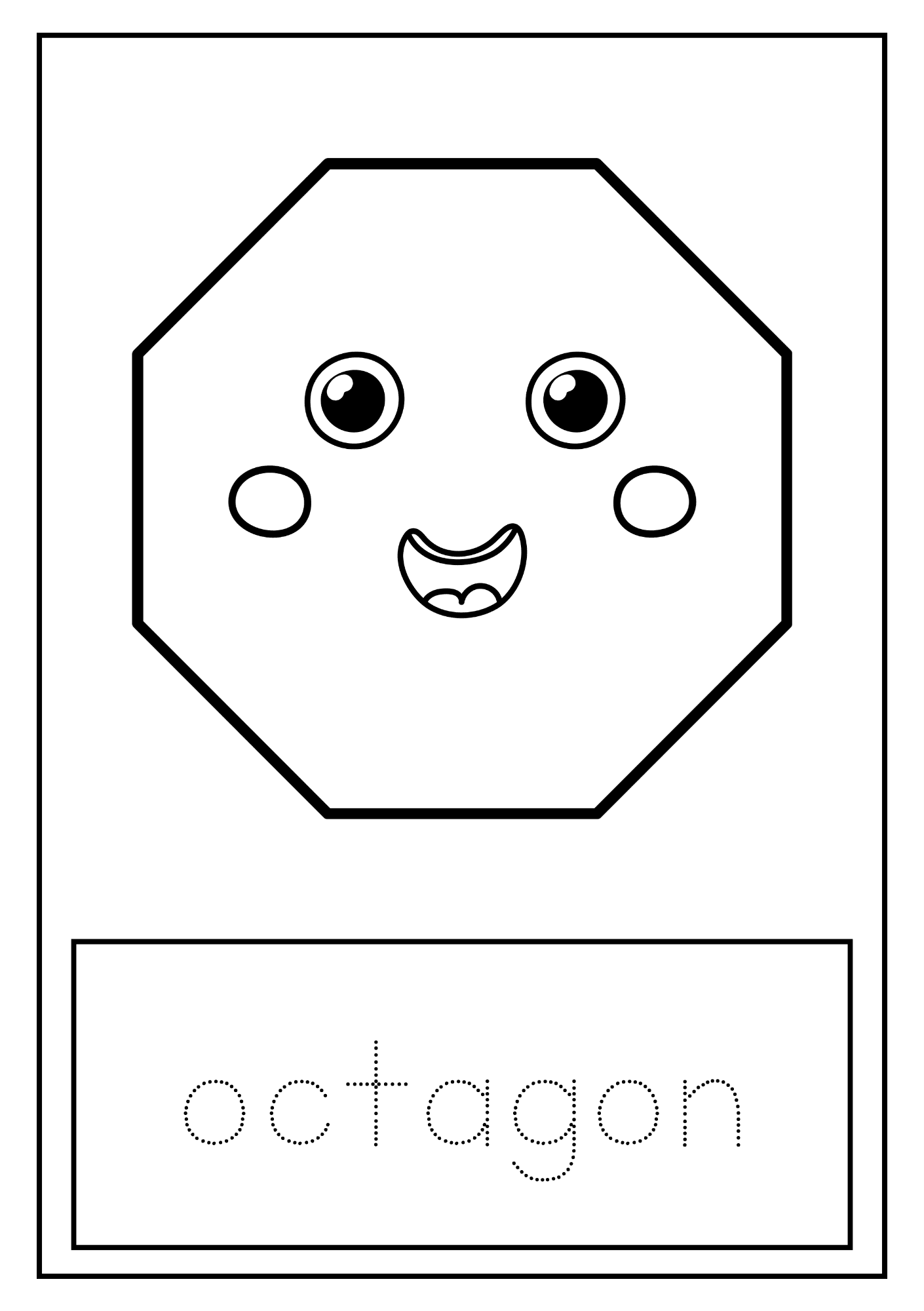 Octagon Coloring Pages