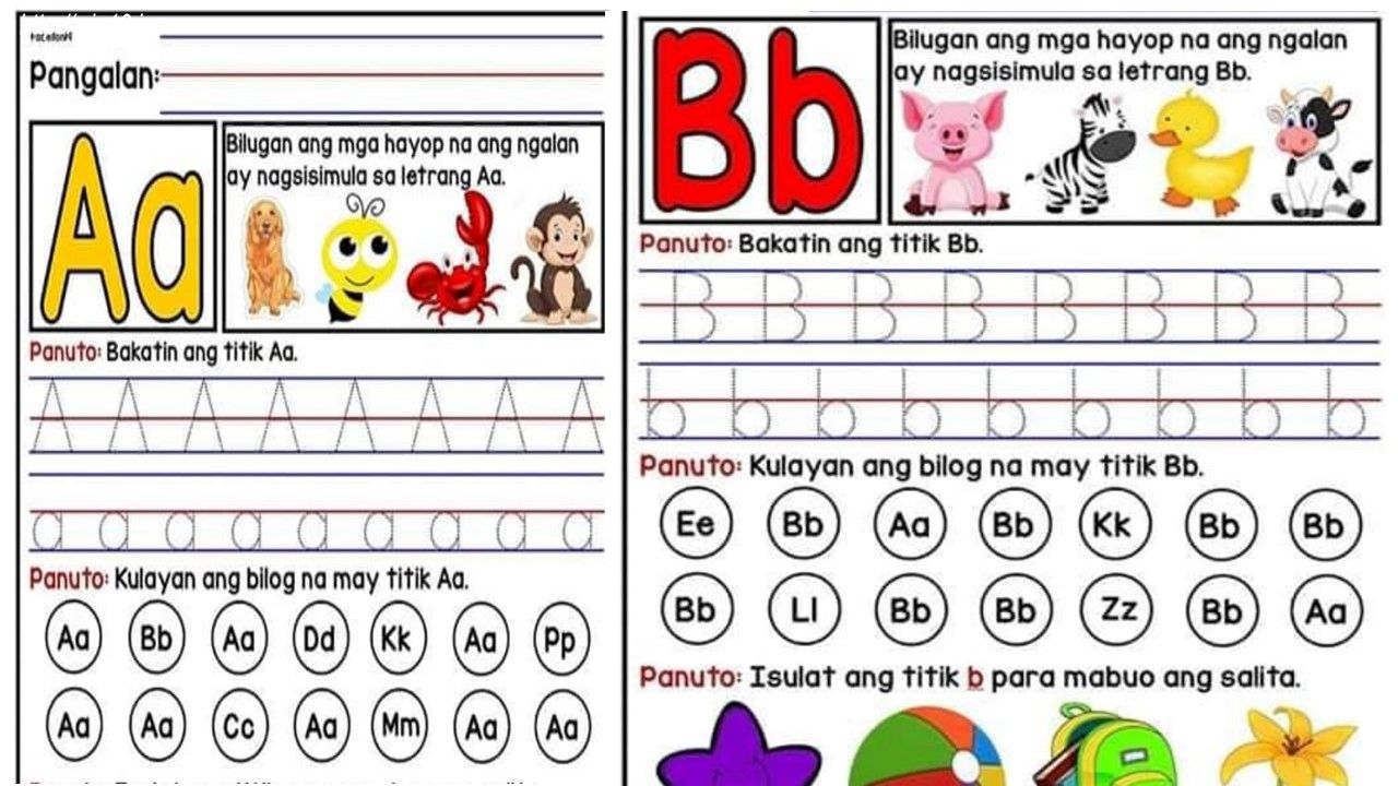 Filipino Alphabet Worksheets Alphabet For Kids Worksheets Alphabet