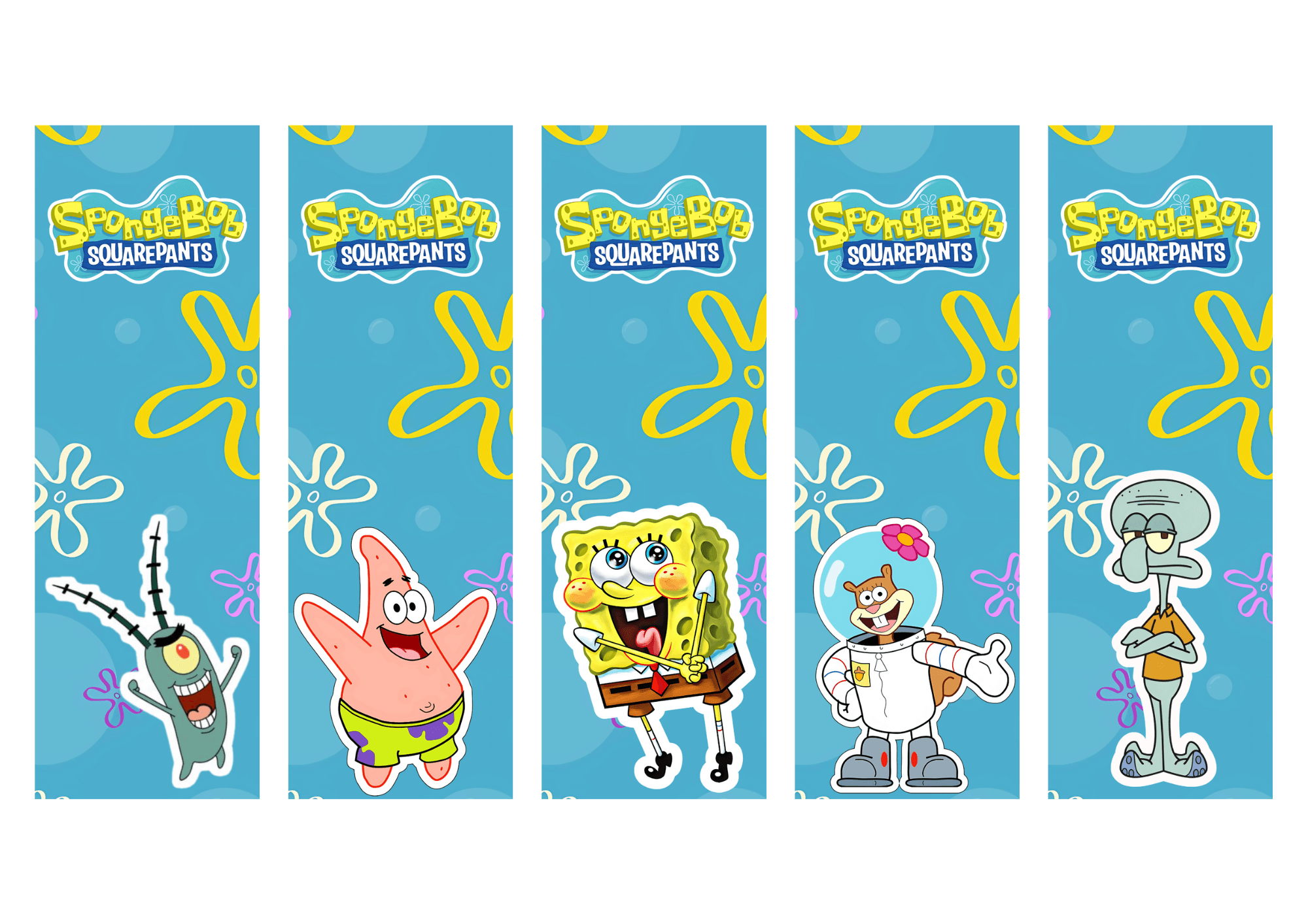 Spongebob Magnetic Bookmarks Cute