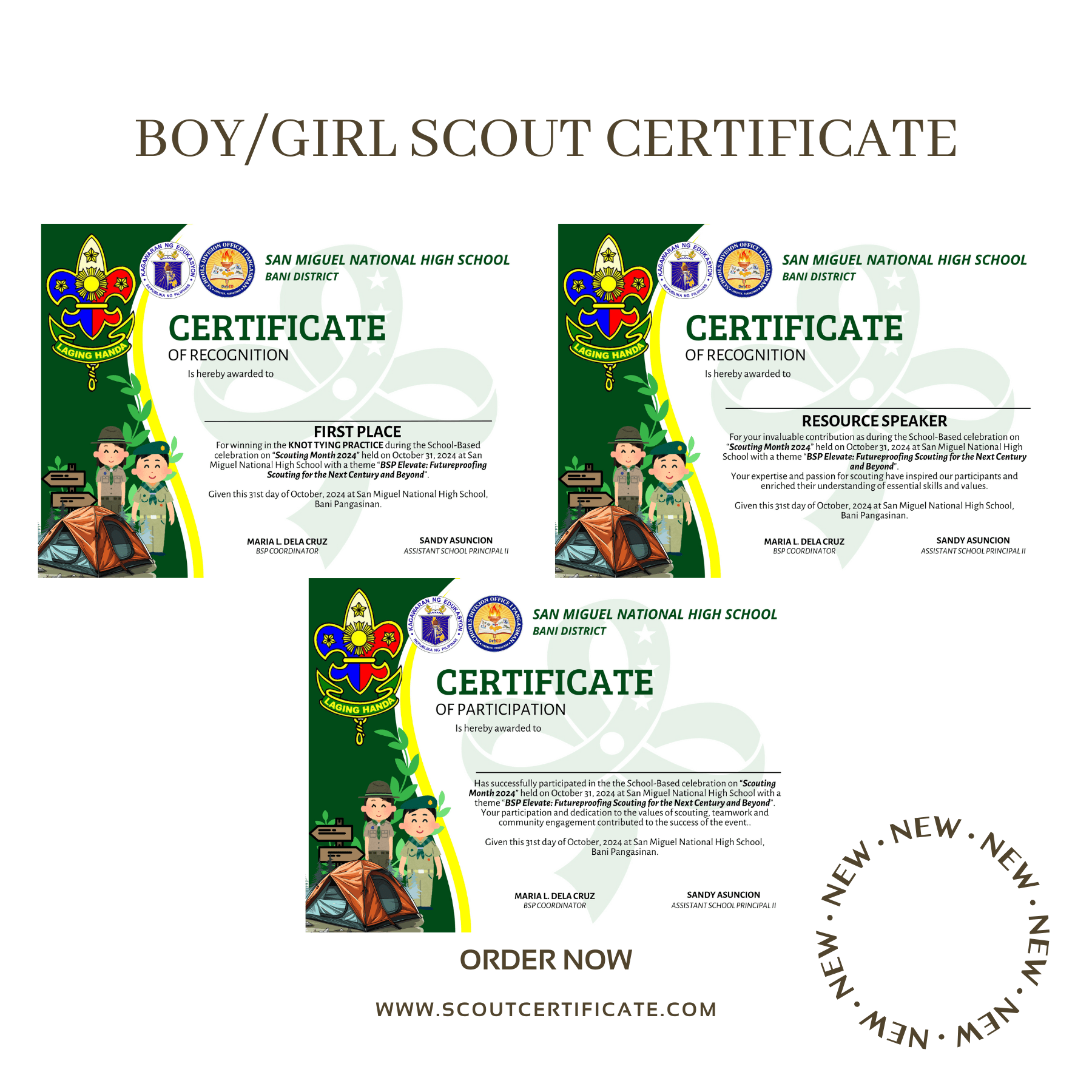 Girl Scout Award Certificate Templates