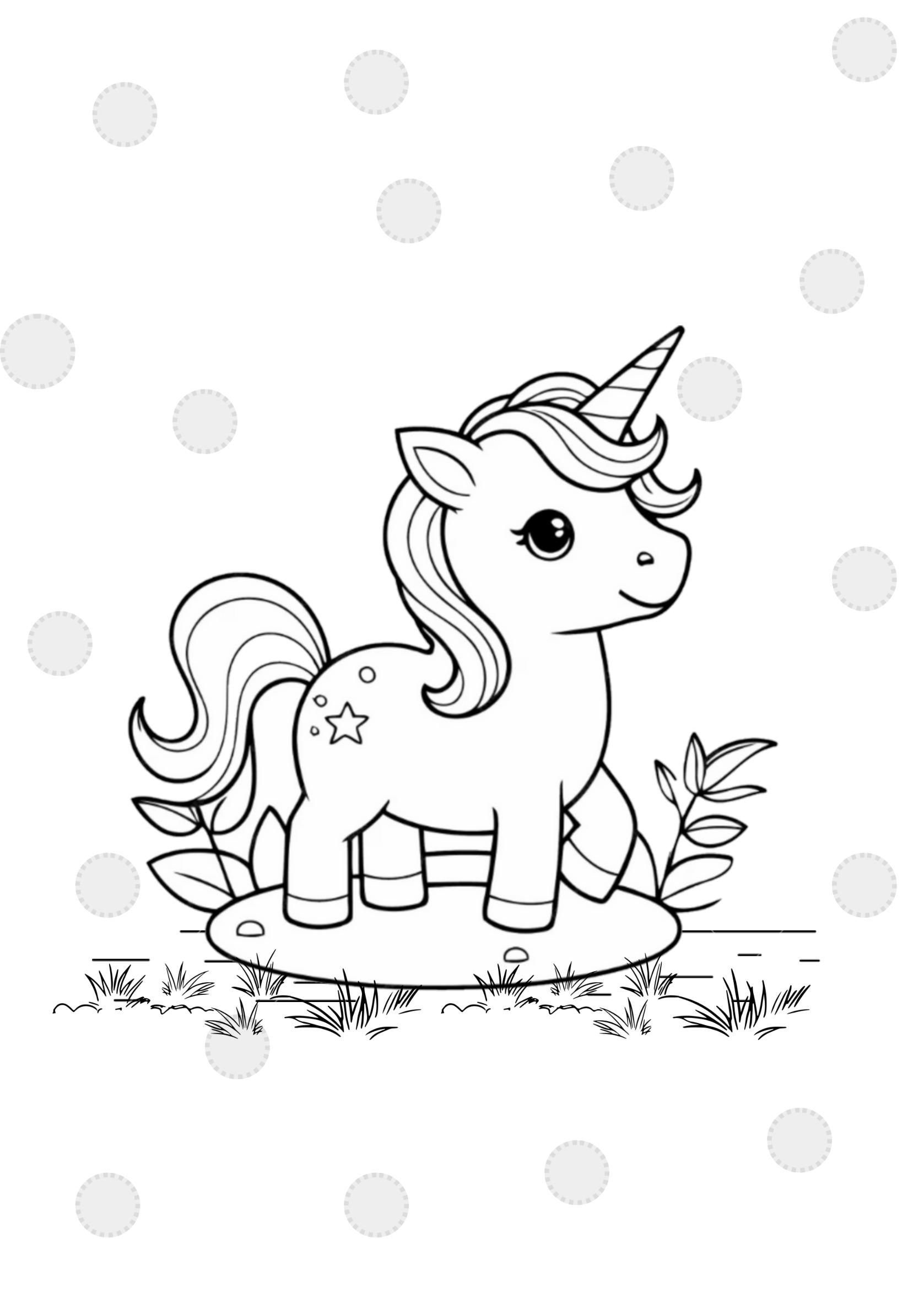 big unicorn coloring pages
