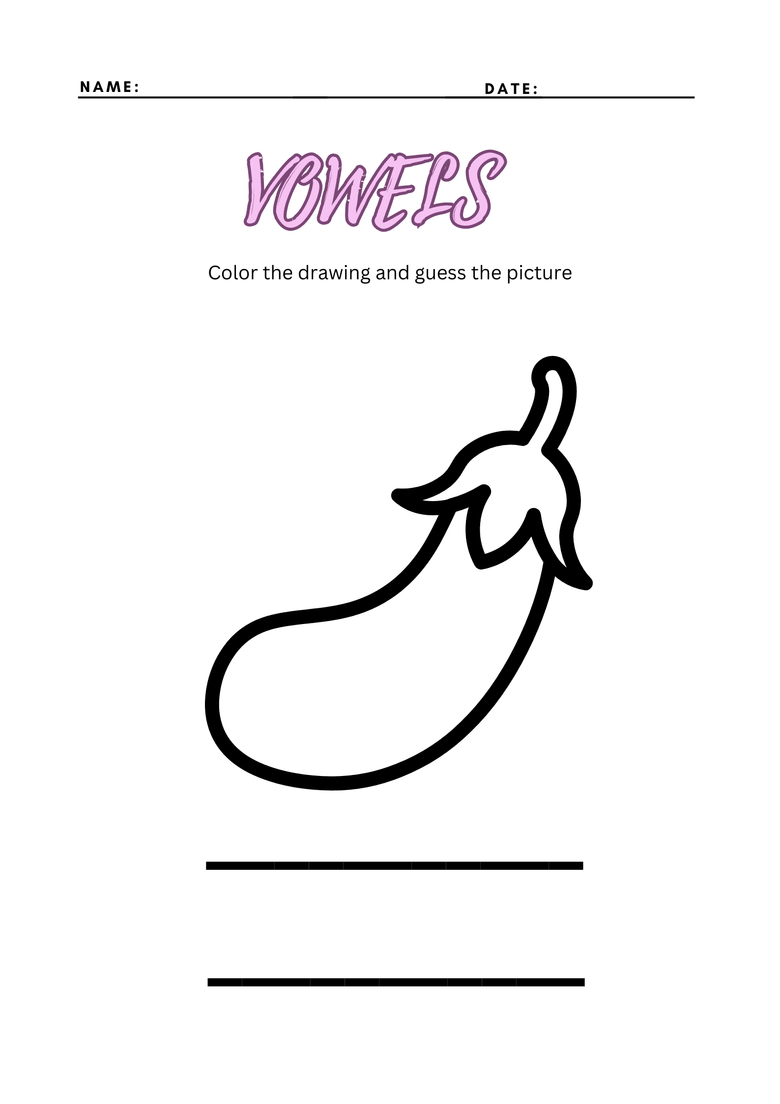 Short Vowel Colouring Worksheets Editable Templates Making English Fun