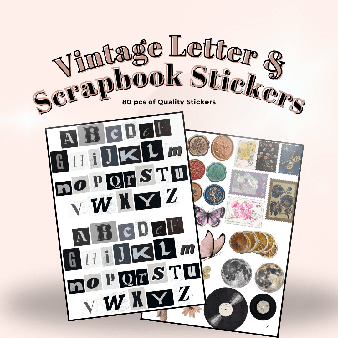 Scrapbook Letters Designs Printable Stickers