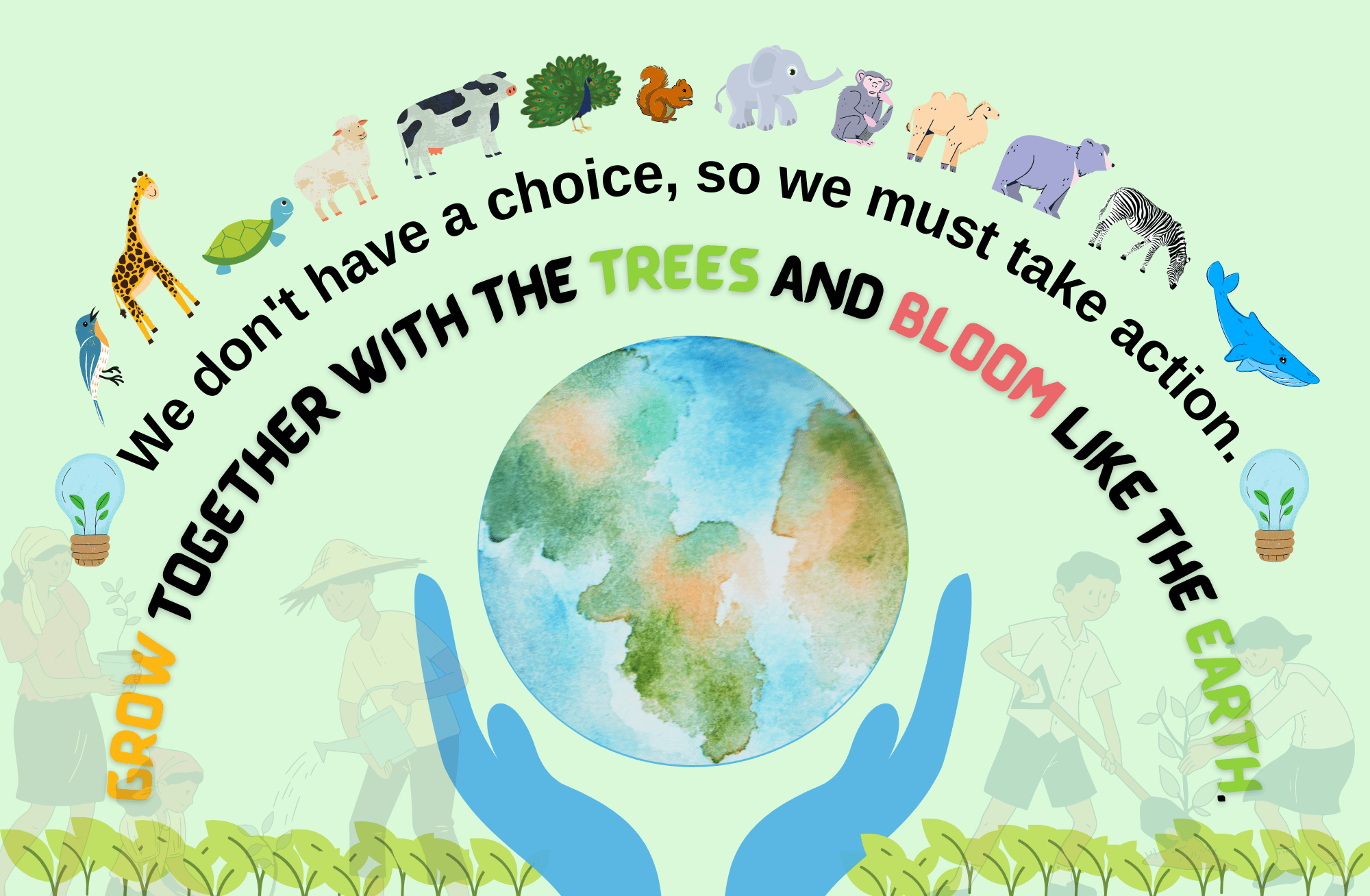 Posters On Save Environment With Slogan