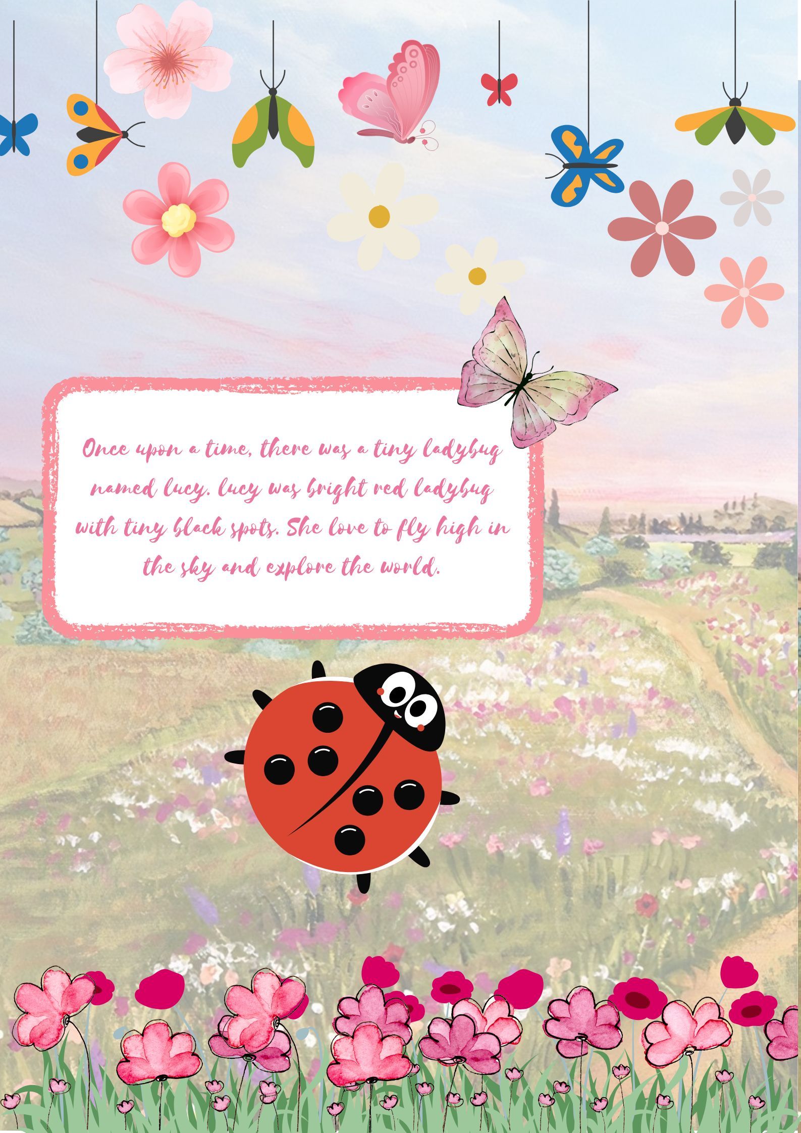 Ladybug Baby Shower Poem Crasy Party Invitations & Balloons