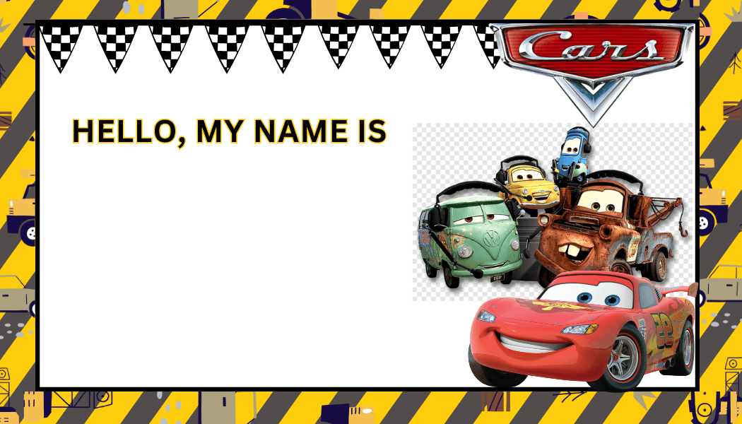 Cars Background Design For Name Plate - Infoupdate.org