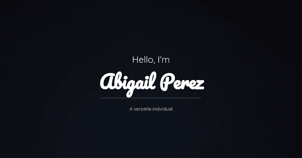 Abigail Perez