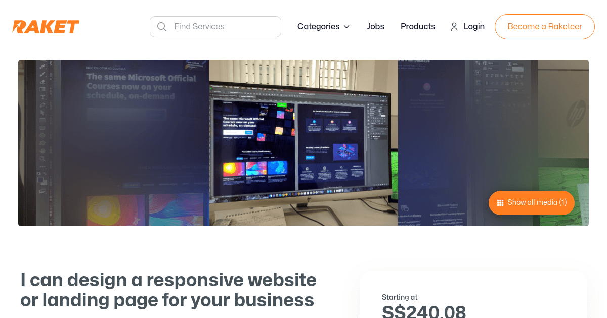 I can design a responsive website or landing page for your business by adriancuevas - Raket.PH