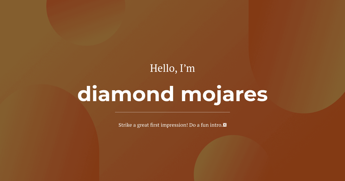 diamond mojares