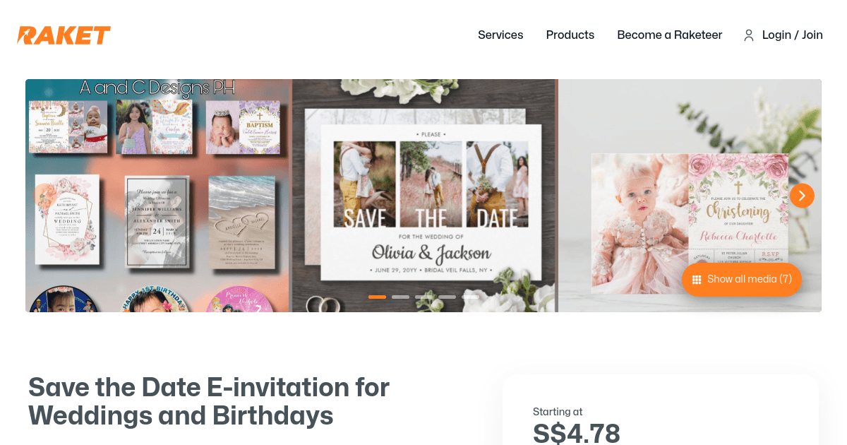 Save the Date E-invitation for Weddings and Birthdays by angelicaends ...