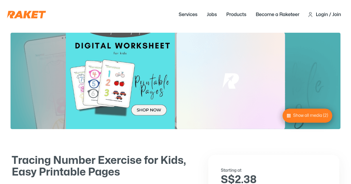 Tracing Number Exercise for Kids, Easy Printable Pages by artsy ...