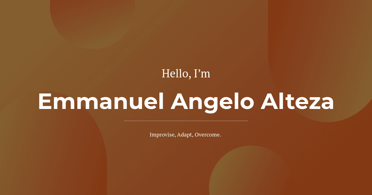 Emmanuel Angelo Alteza