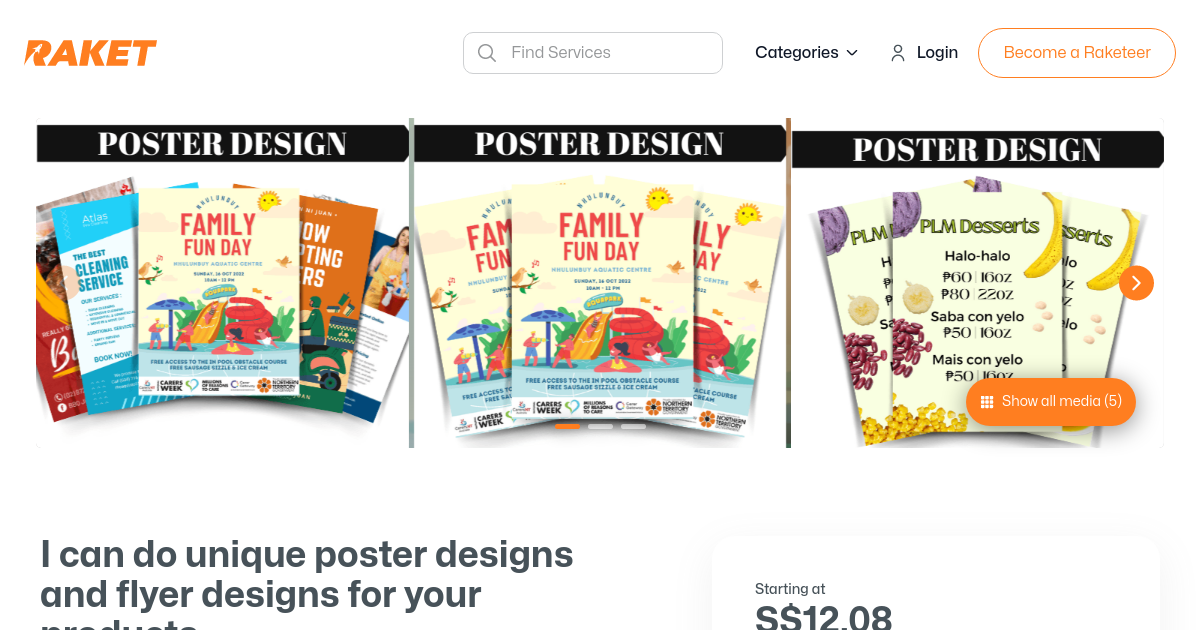I can do unique poster designs and flyer designs for your products by ...