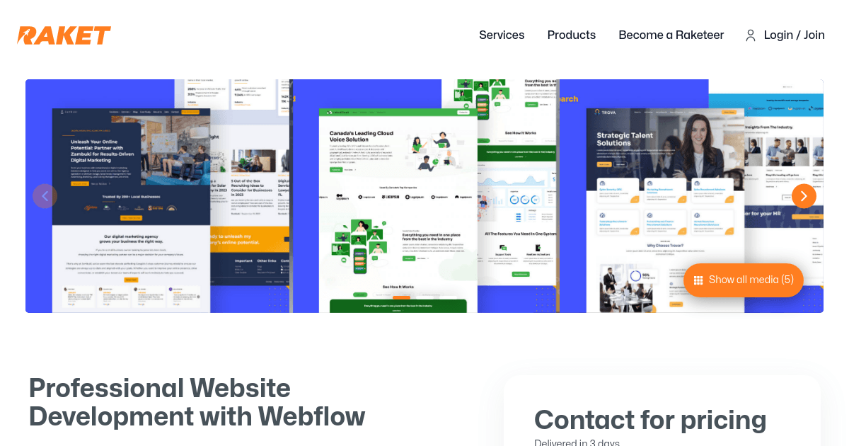 Professional Website Development with Webflow by benjiedaguan - Raket.PH