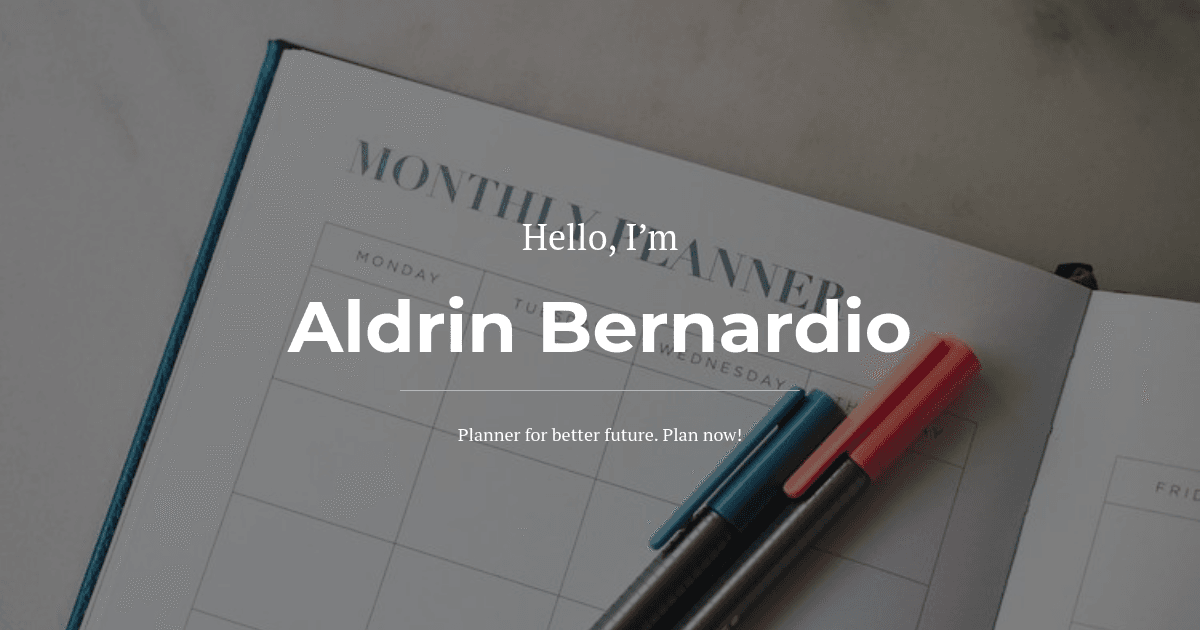Aldrin Bernardio