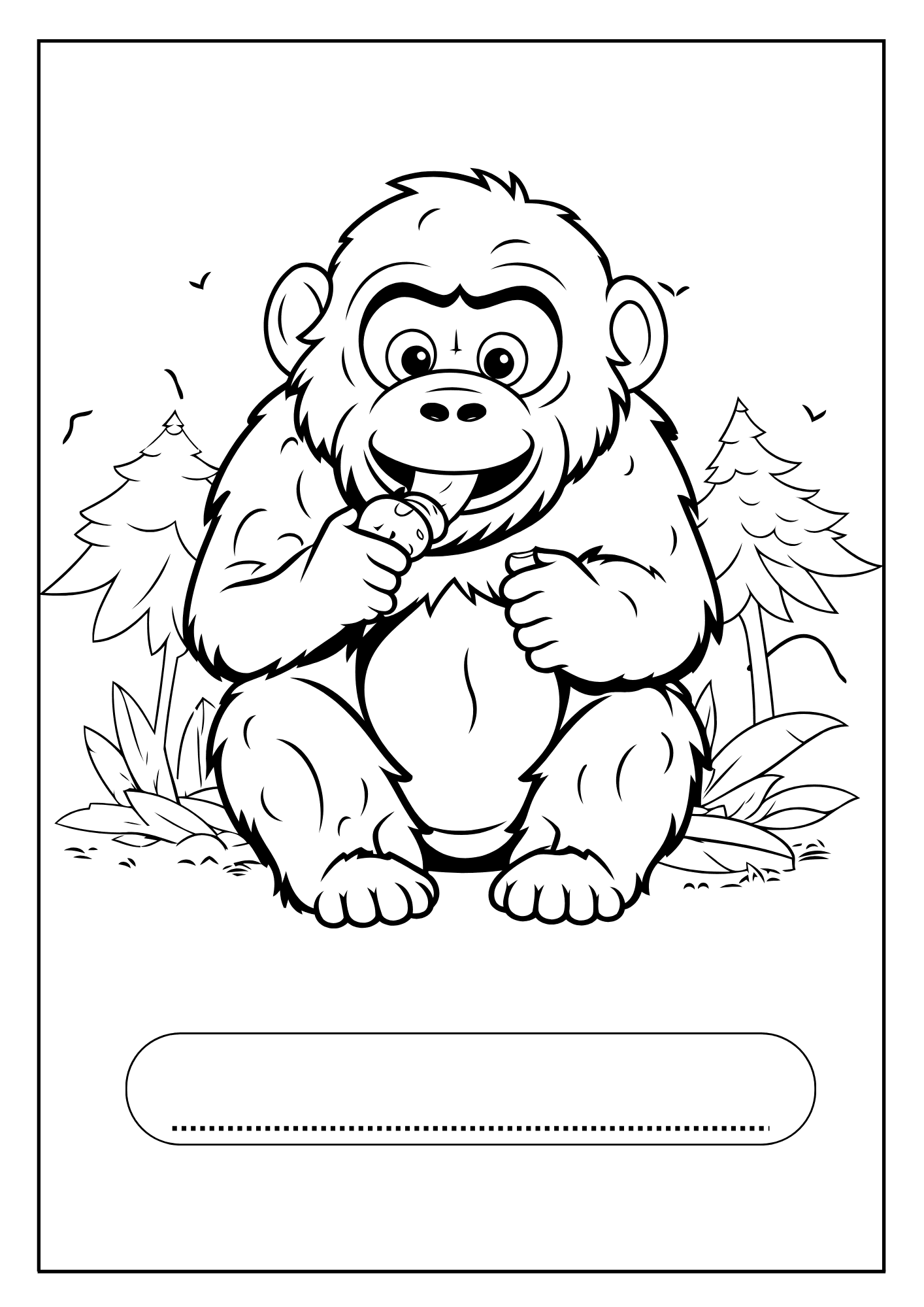 orangutan coloring book