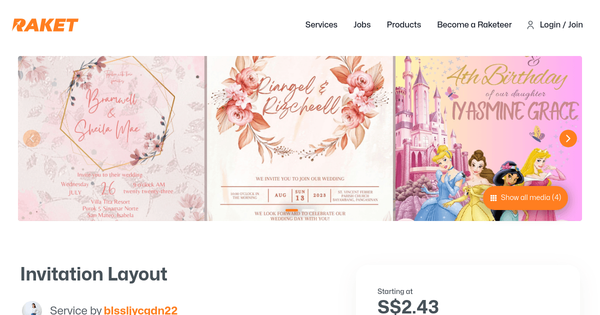 Invitation Layout by blssljycgdn22 - Raket.PH