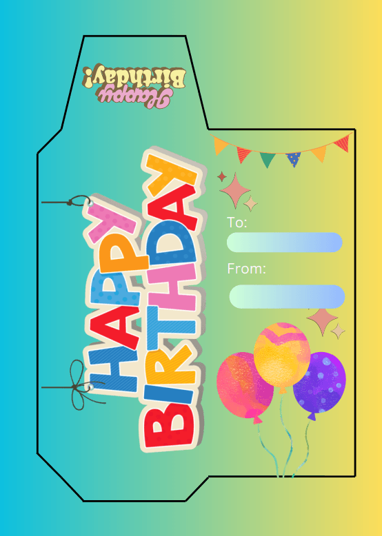 Printable Birthday Envelope Template 18 Printable Birthday Card