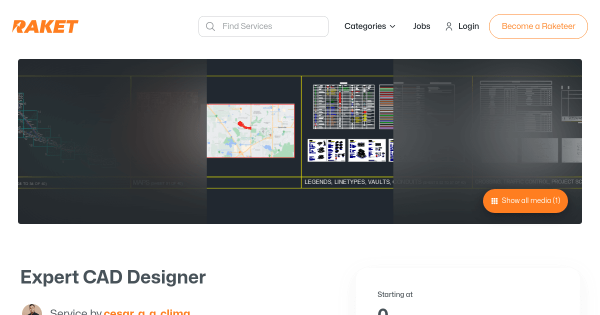Expert CAD Designer by cesar_a_g_clima - Raket.PH