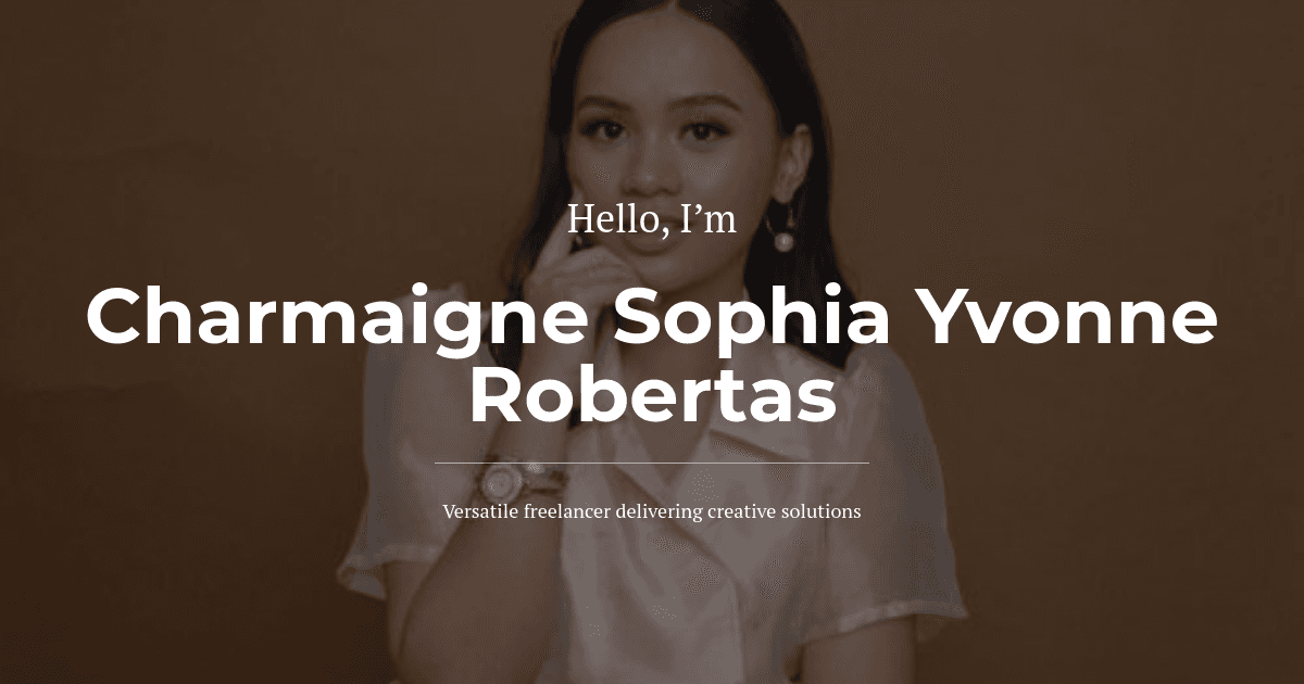 Charmaigne Sophia Yvonne Robertas