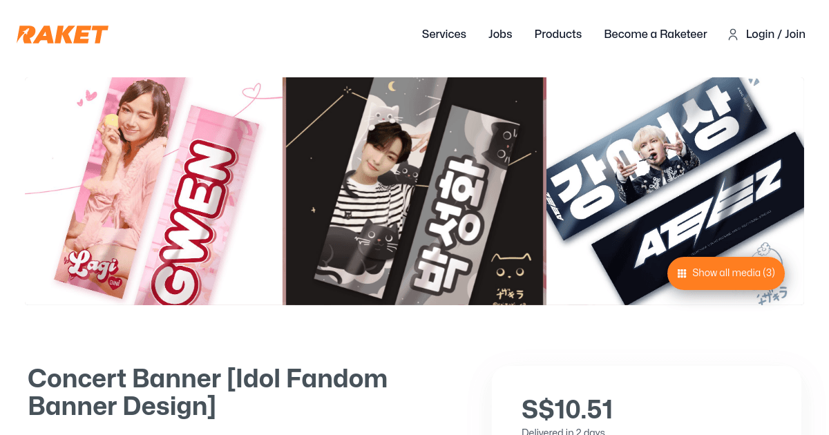 Concert Banner [Idol Fandom Banner Design] by chizaki - Raket.PH