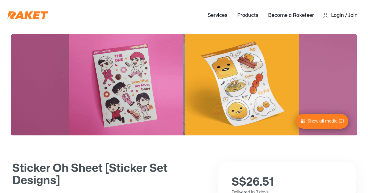 Sticker Oh Sheet [Sticker Set Designs] by chizaki - Raket.PH