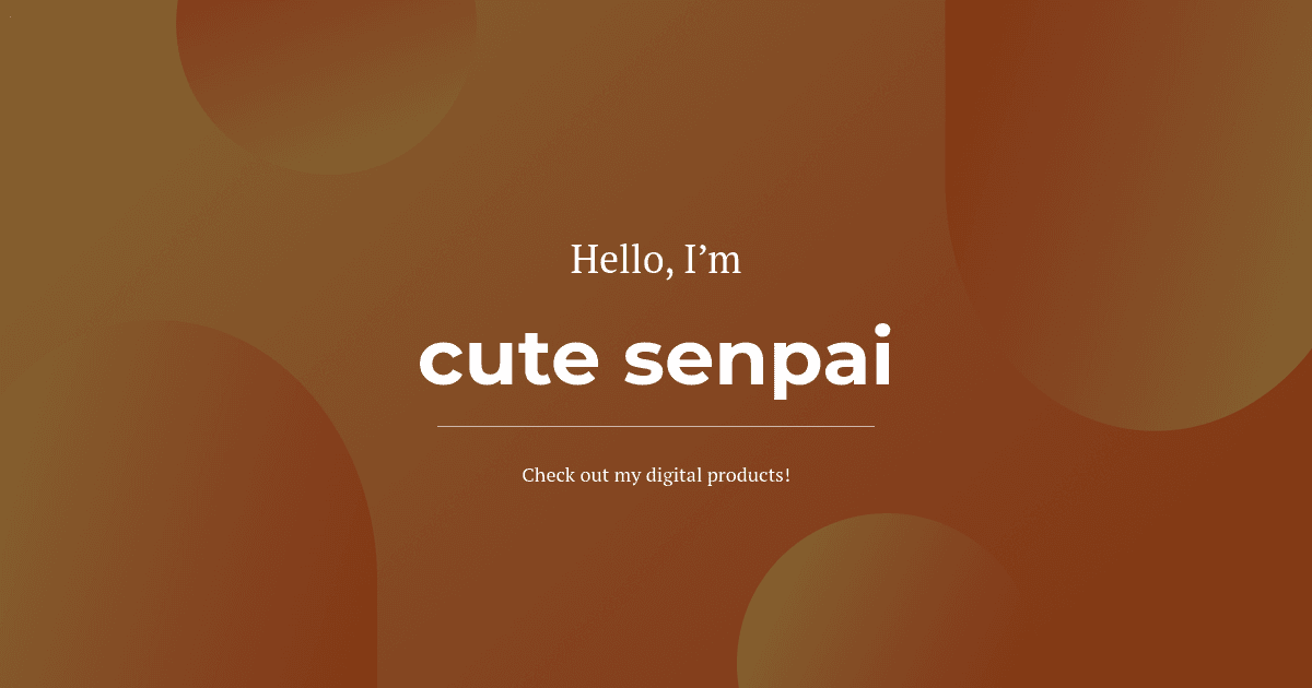 cute senpai
