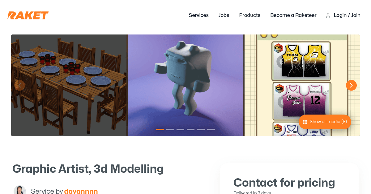Graphic Artist, 3d Modelling by dayannnn - Raket.PH