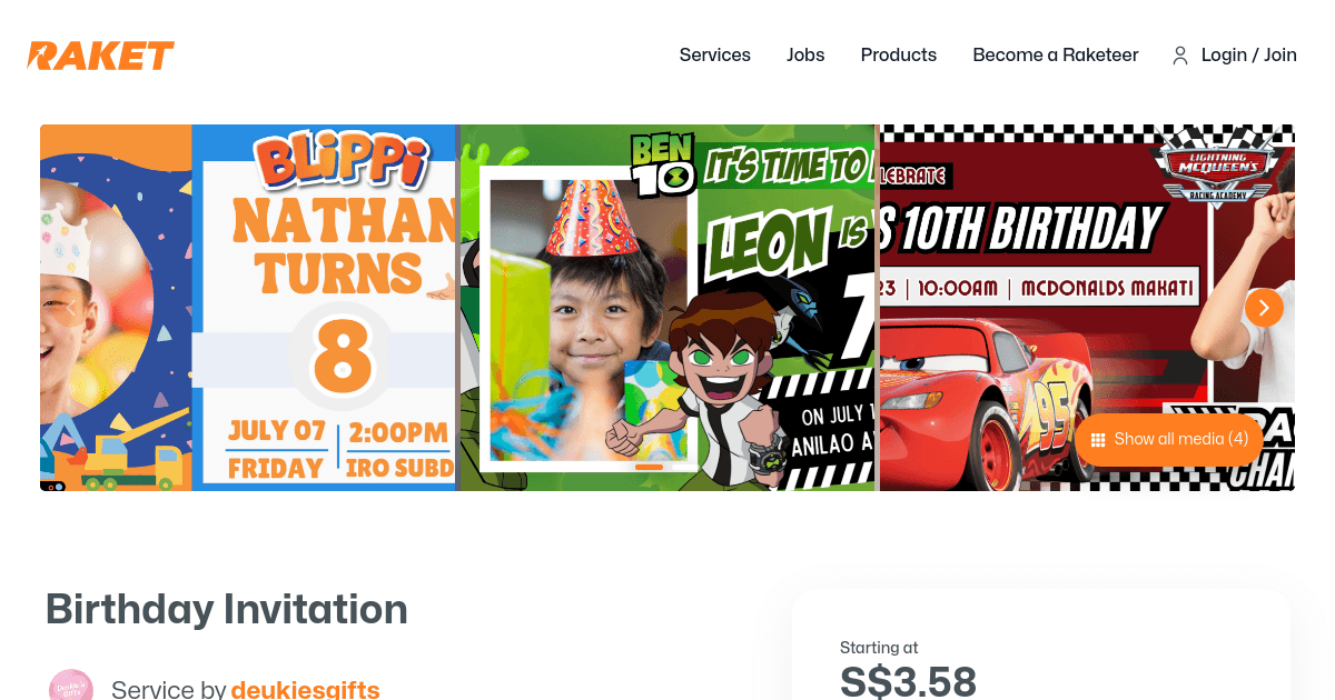 Birthday Invitation by deukiesgifts - Raket.PH