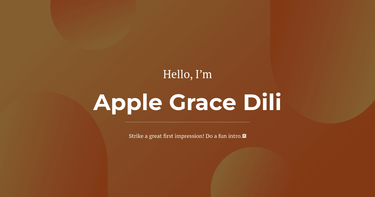 Apple Grace Dili