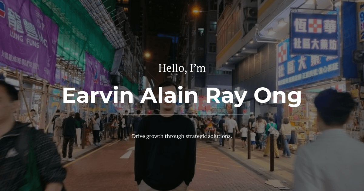 Earvin Alain Ray Ong