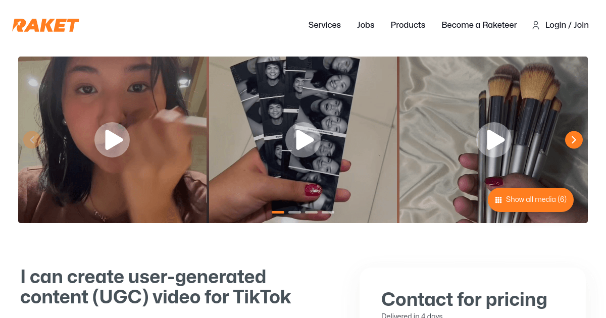 I can create user-generated content (UGC) video for TikTok by elizeinocencio - Raket.PH