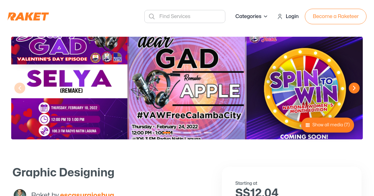 Graphic Designing by escasurajoshua - Raket.PH