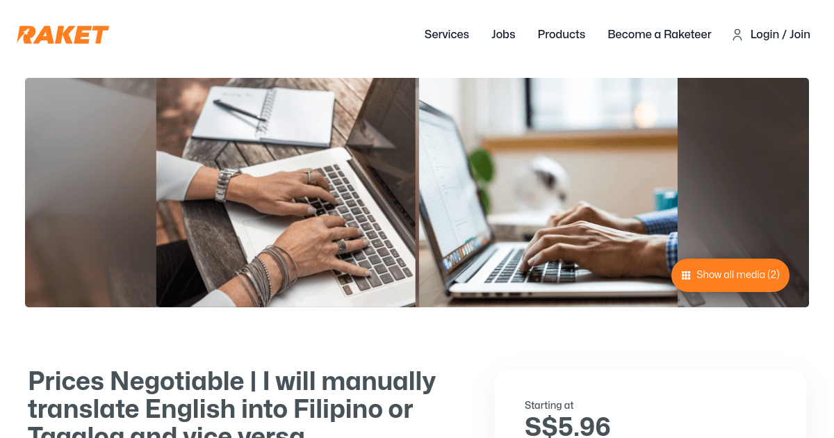 Prices Negotiable | I will manually translate English into Filipino or ...