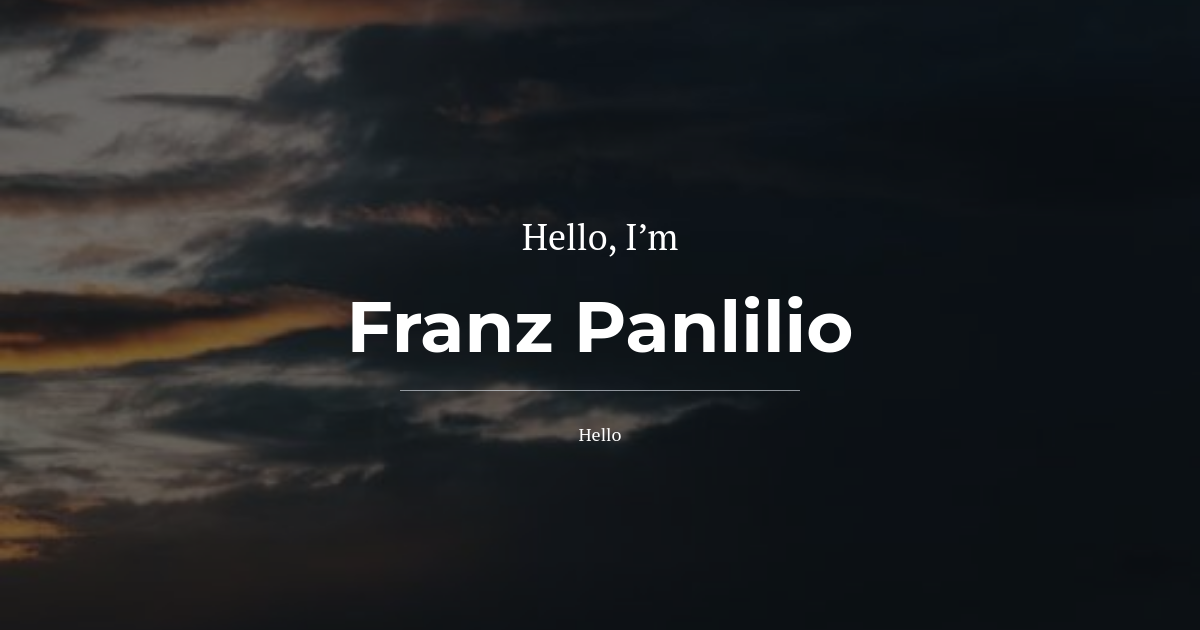 Franz Panlilio