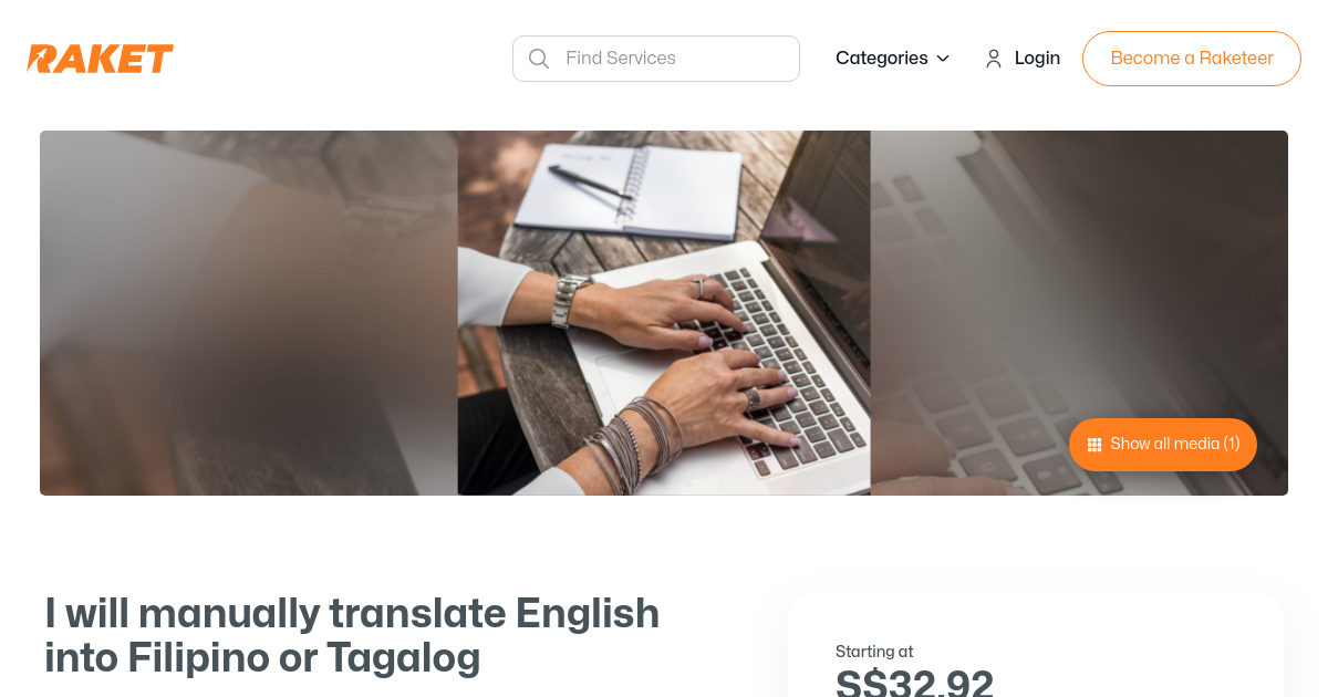 I will manually translate English into Filipino or Tagalog by fred ...