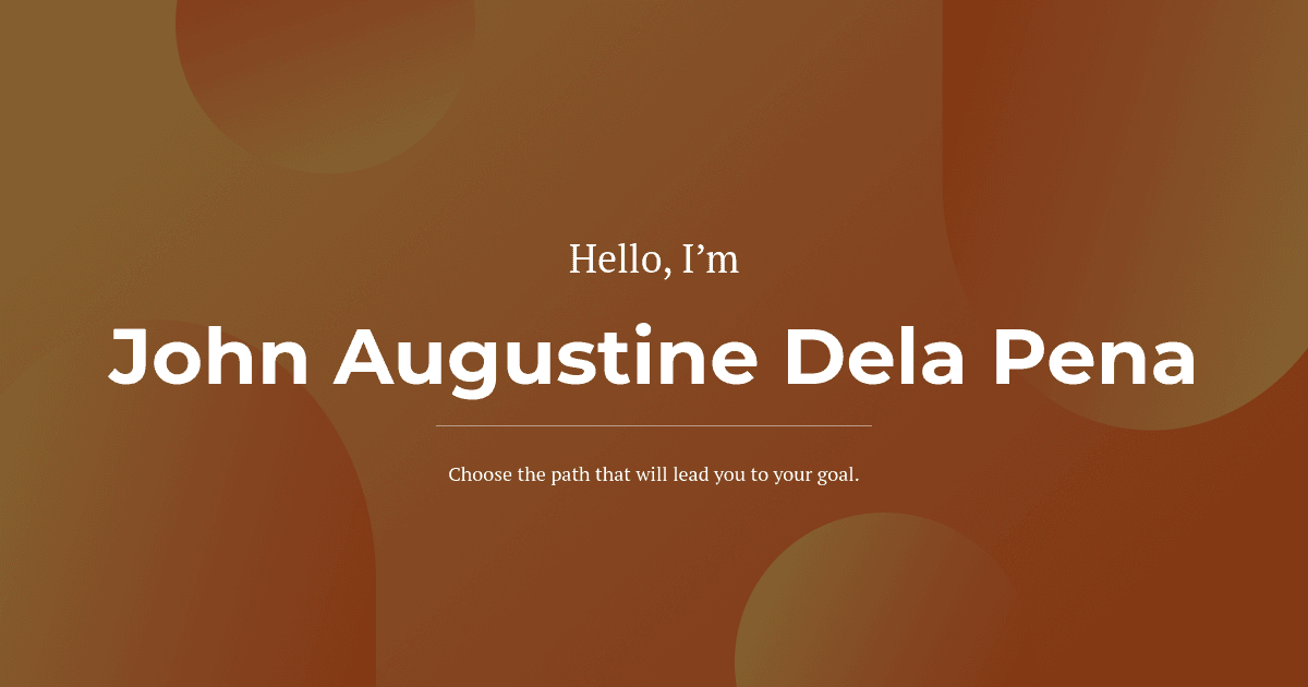 John Augustine Dela Pena