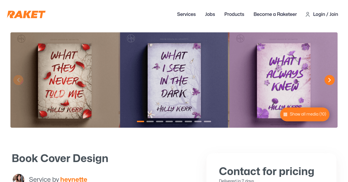 I will make a professional and unique cover for your books. by heynette - Raket.PH