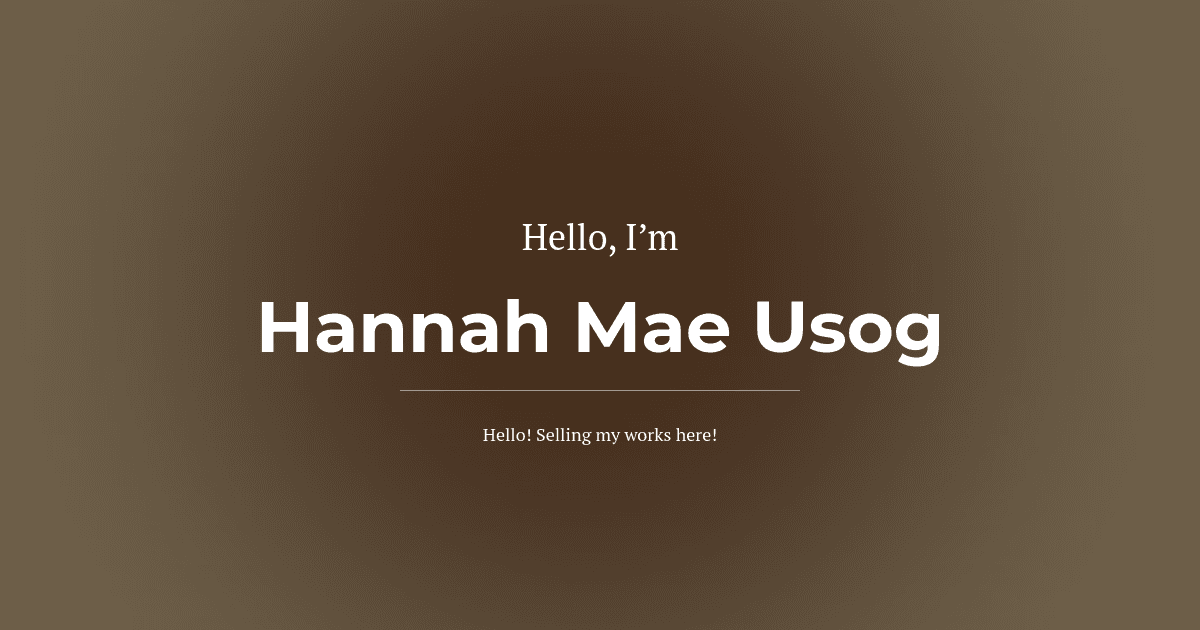 Hannah Mae Usog