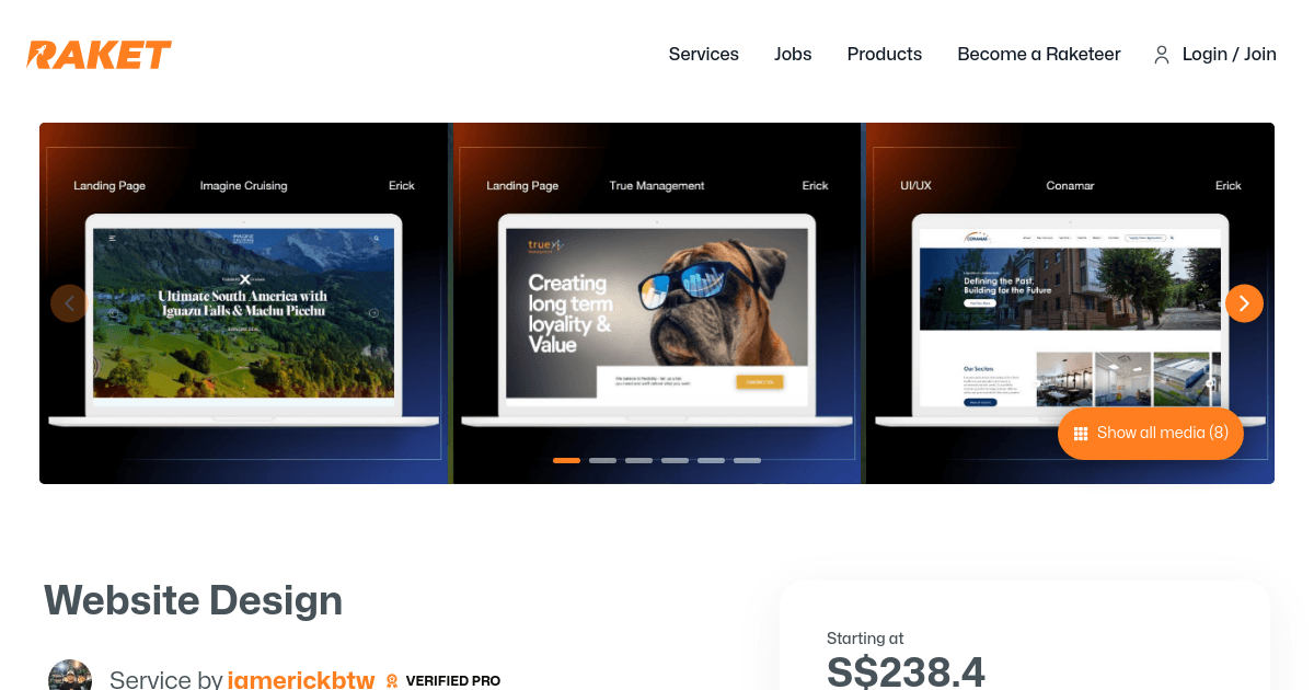 Website Design by iamerickbtw - Raket.PH