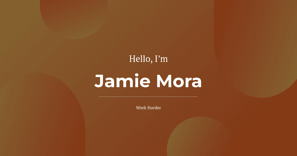 Jamie Mora