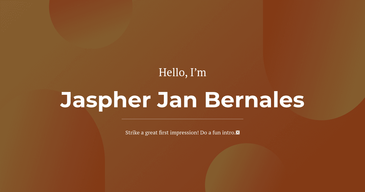 Jaspher Jan Bernales