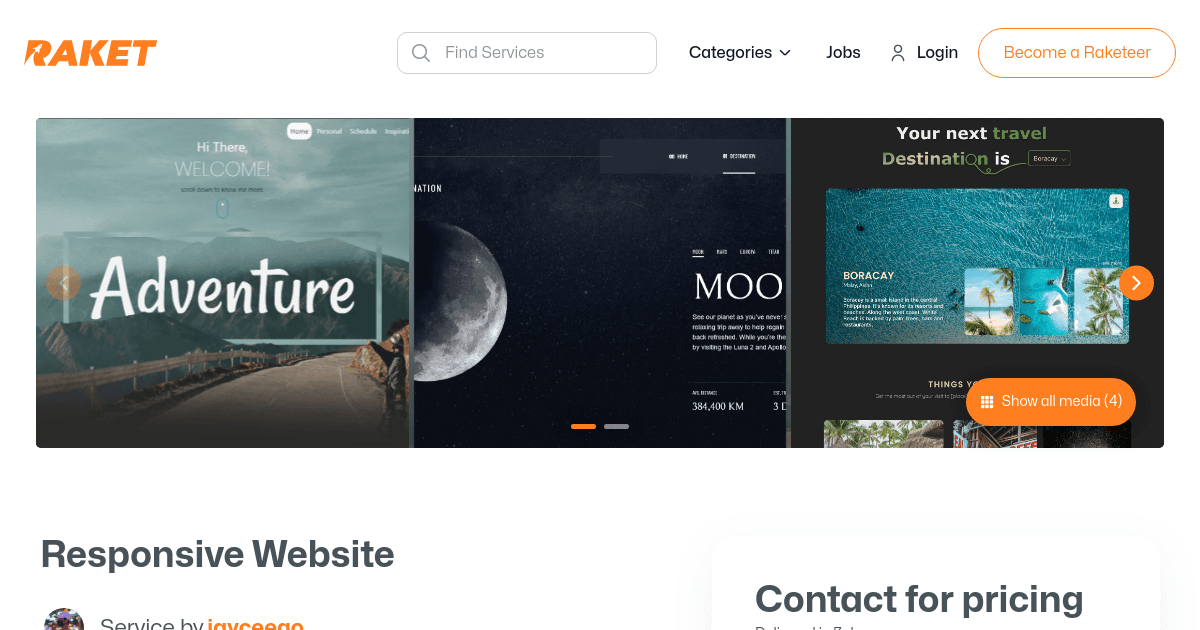 Responsive Website by jayceego - Raket.PH