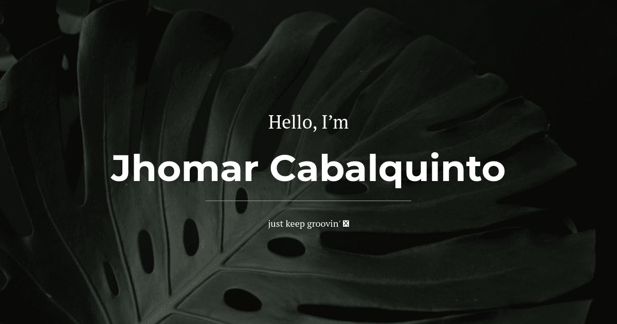 Jhomar Cabalquinto